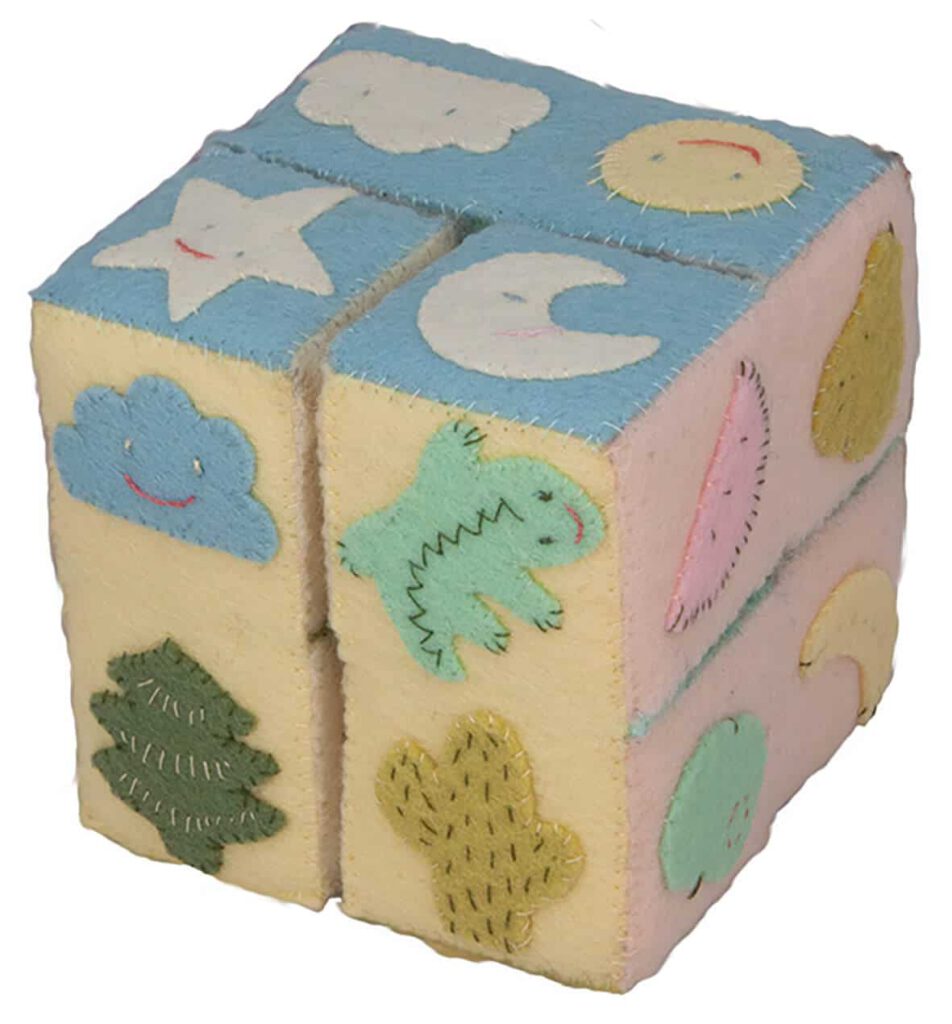 Kubusspel maakpakket voor baby - Meaningful Crafts