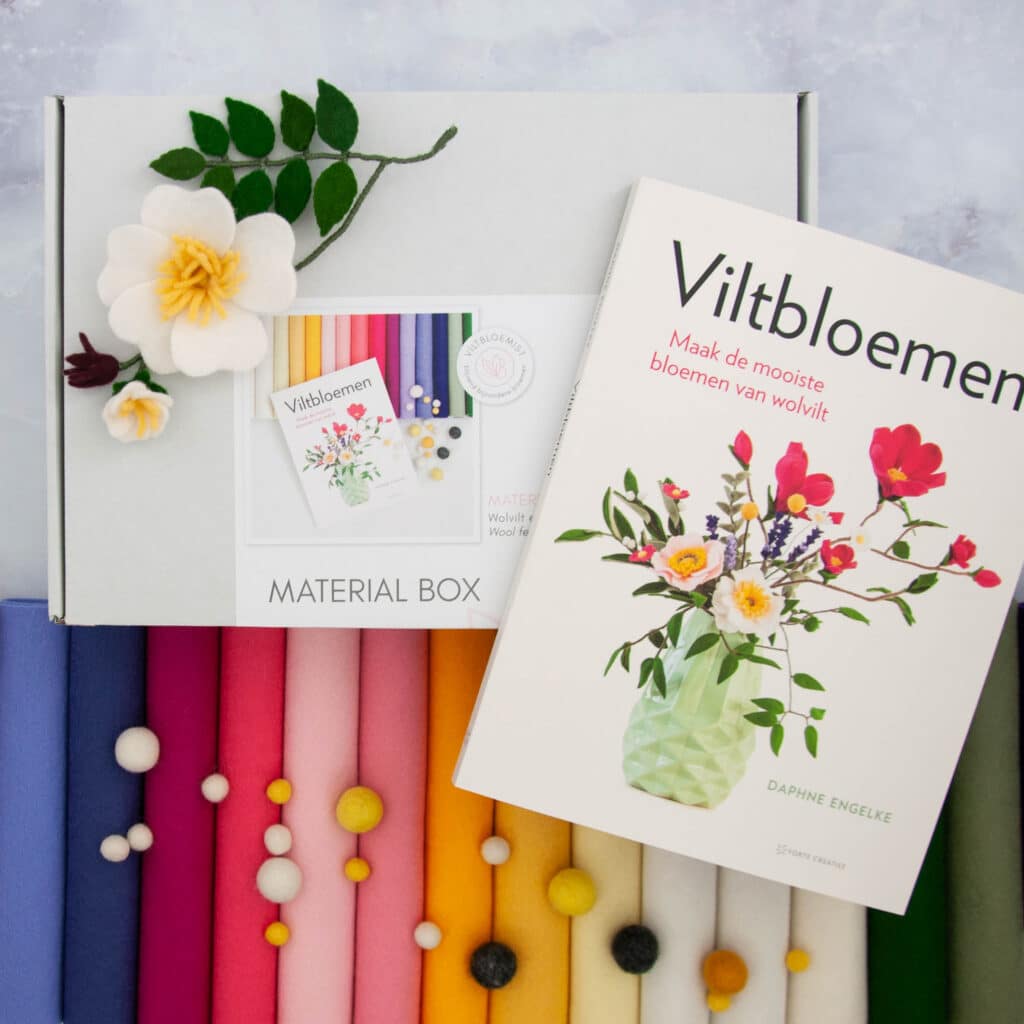 Viltbloemen Boek + Materialen box Bundel - Meaningful Crafts