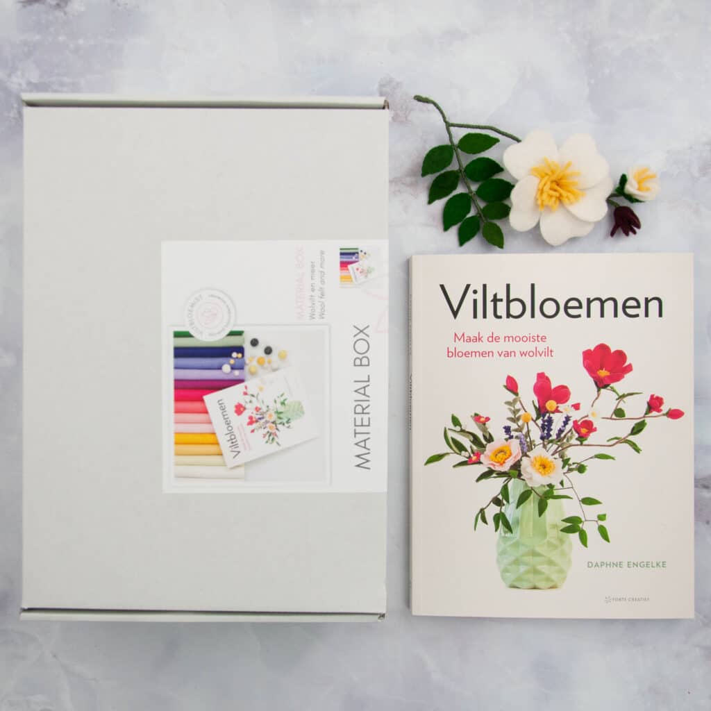 Viltbloemen Boek + Materialen box Bundel - Meaningful Crafts